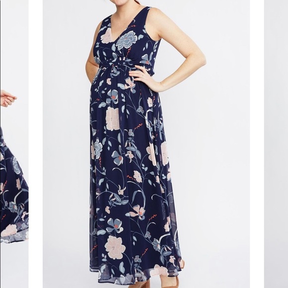 Motherhood Maternity | Dresses | Motherhood Maternity Chiffon Maxi ...
